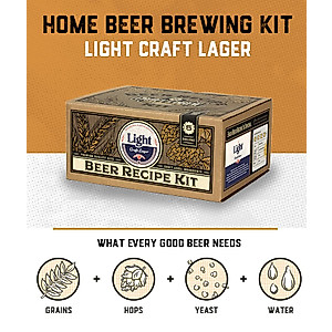 Craft a Brew - Beer Recipe Kit - Light Lager - Home Brewing Ingredient Refill - Beer Making Supplies - Includes Hops, Yeast, Malts, Extracts - 5 Gallons