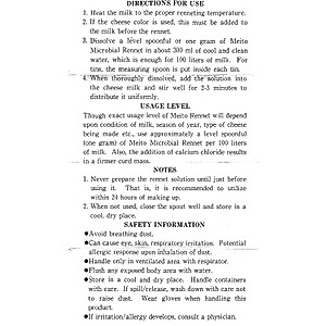 LOVARE Meito Rennet for Cheese Making - Cheese Making Enzymes - Rennet for Making Fresh Cheese 4 x 1 gr. (for 105 gallons/400L of milk) by QG group