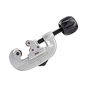 RIDGID 32920 Model 15 Screw Feed 3/16" to 1-1/8" Tubing and Conduit Cutter with X-CEL Knob, Silver