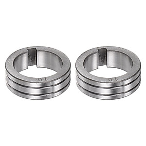HARFINGTON 2pcs Mig Welder Wire Feed Drive Roller 30mm x 22mm x 10mm x 4mm Keyway Width Roll Parts Replacement U Groove 0.04"