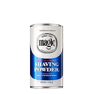 Magic Shaving Powder Blue 5 Ounce Regular Depilatory (145ml) (2 Pack)
