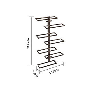 Vintage Retro Wall Mount Wine Rack for Restaurants, Bars, Daily Home furnishings etc (Hold 7 bottles) ¡­