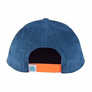 Sendero Provisions Co. Outdoor Adjustable Snapback Corduroy Rope Hat with Geo Screen Printed Patch (Ocean Blue)