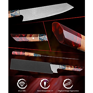 Huusk Knife Japan Kitchen Bundle with AUS-10 Damascus Steel Cooking Knife