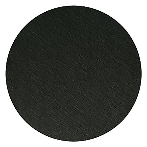 Hoffmaster 876107 Round Two-Sided Coaster, 4" Black (Pack of 500)