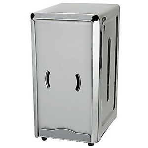 Winco Napkin Dispenser, 3-1/2-Inch by 7-Inch, Stainless Steel