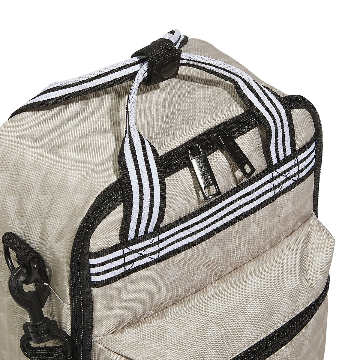 adidas Squad Insulated Lunch Bag, BOS Mini Monogram Wonder Beige/Black, One Size