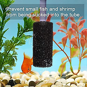 Golden Pearl 10 Pieces Black Pre-Filter Sponge Foam Roll Accessories for Aquarium Fish Tank