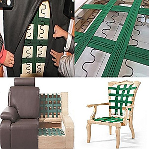 5 Yards (15 Ft) Roll - Two-Inch Latex Elasbelt Webbing for Chair Repair - Upholstery Webbing for Hammock Hanging Net Rope Chair Modification, Stretchy Spring Alternative, Sofa, Couch, Chair Repair