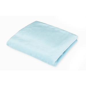 TL Care Heavenly Soft Chenille Fitted 18" x 36" Cradle/Bassinet Sheet, Blue, for Boys and Girls