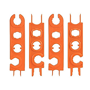 ELFCULB 2Pair Solar Spanner Wrench for Solar Connectors, Tool Kit Assembly Disconnect Removel Spanner for Solar Panel Connector PV Extension Cable Wire Kit
