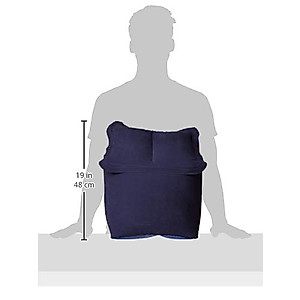 SkyRest® Inflatable Head Neck Rest Travel Pillow - Portable Patented Design Napping Pillows for Airplanes Buses Cars Office Trains Outdoor Camping - Gift for Men Women