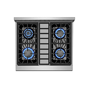 Empava 30 in. Slide-in Natural Gas Rangetop with 4 Burners in Stainless Steel, 30GC30
