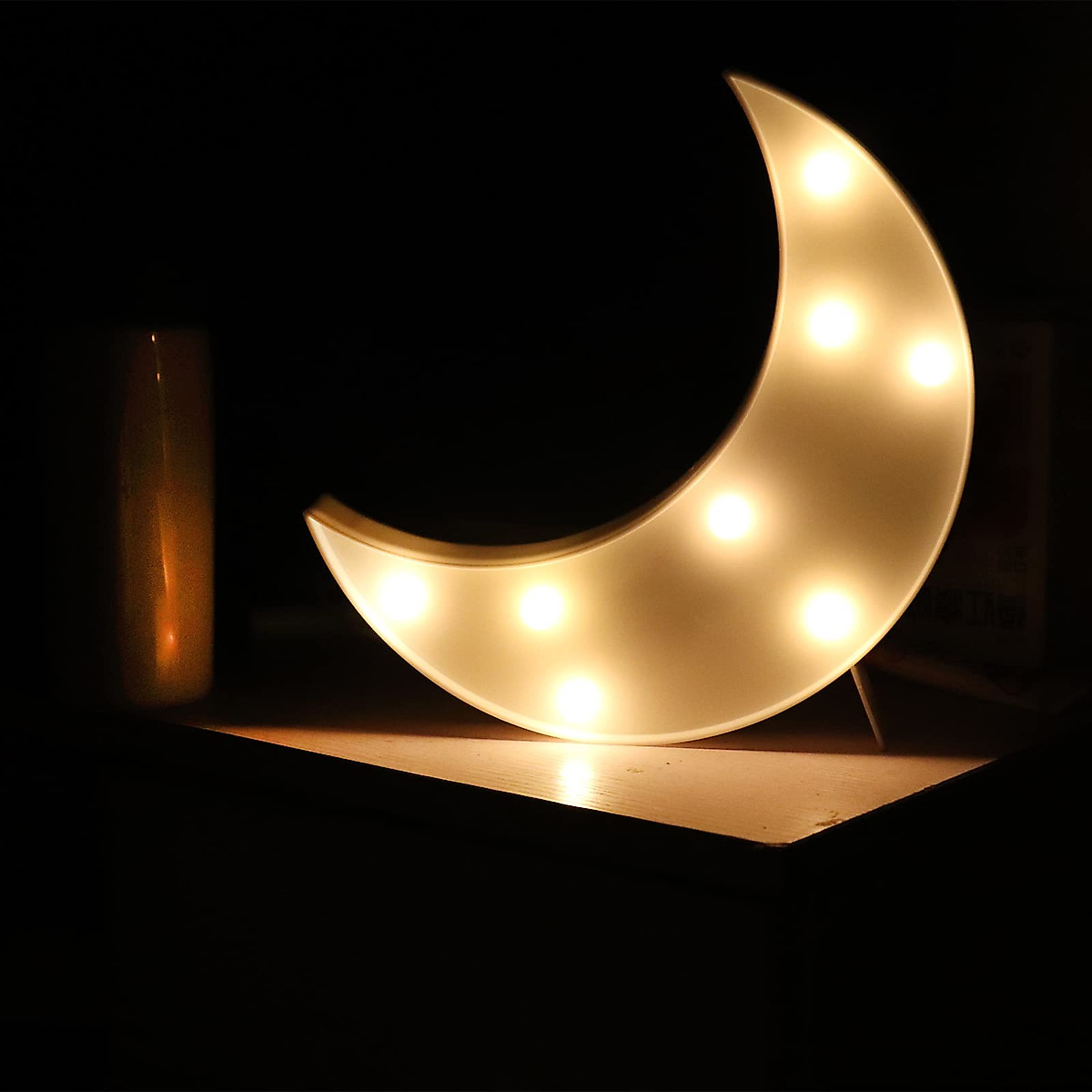 AUSAYE 3 PCS 3D Crescent Moon Light Cloud Led Star Lamp, Decorative Night Lights Room Decor NightLight for Kids Adults Birthday Christmas Gifts
