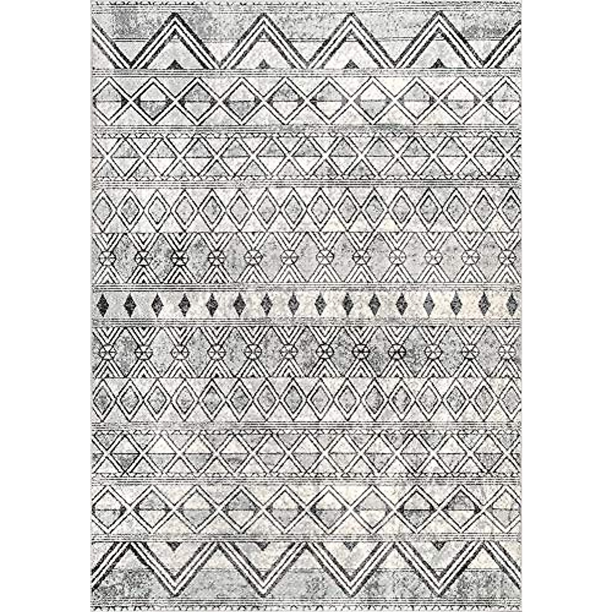 nuLOOM Teresa Moroccan Area Rug, 4' x 6', Grey
