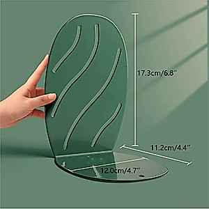 Book Ends Bookend Holder Metal Book End Retro Non-Slip Book Ends Literary Bookends Practical Book Stopper Unique Book Stopper for Shelves Bookshelf (Color : B, Size : 12 * 11.2 * 17.3cm)