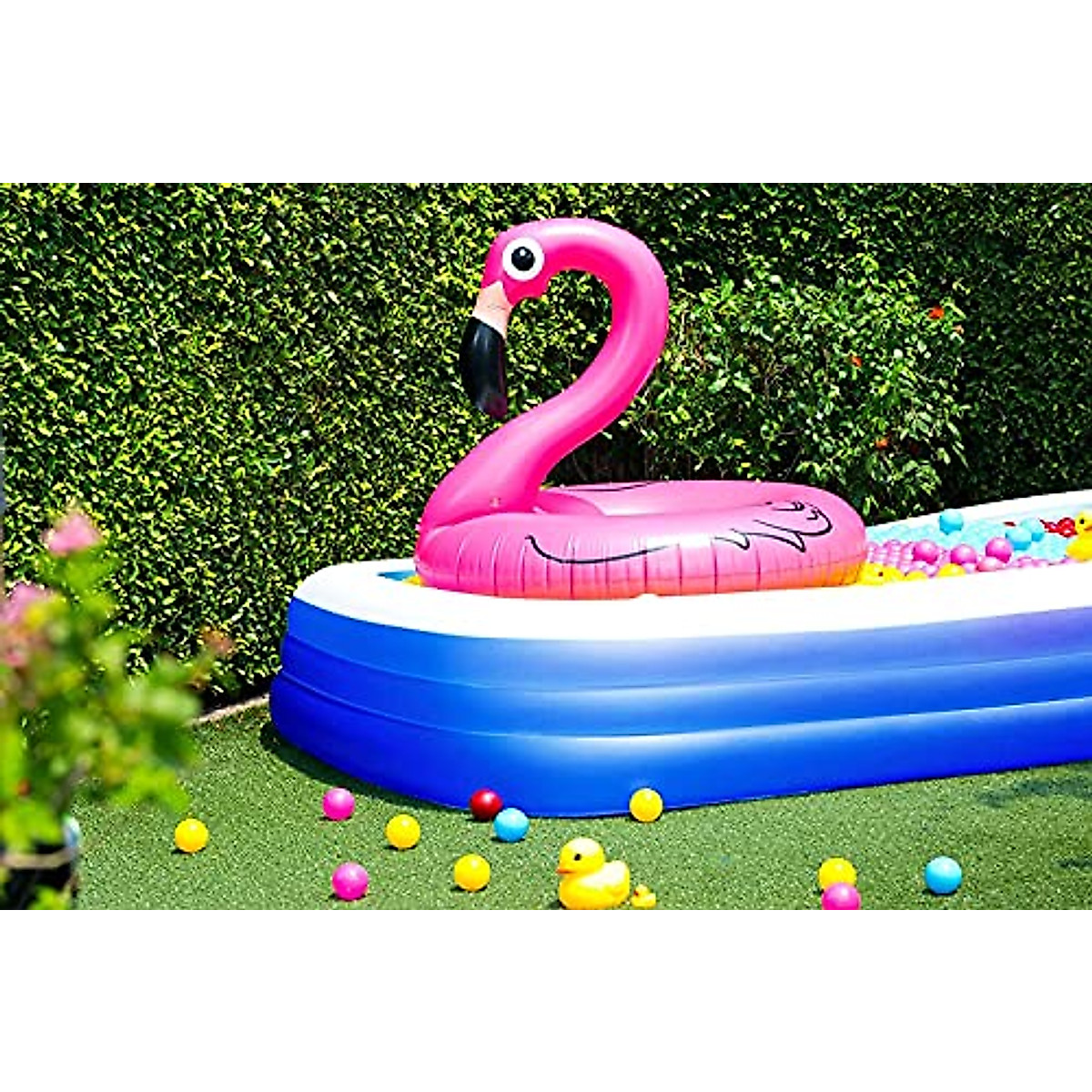 Inflatable Swimming Pools 120" X 72" X 22"Full Size Splashing Pool for Adults, Kids, Toddlers, Blow up Paddling Pool for Indoor,Outdoor, Garden, Courtyard, Summer Party