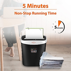 Paper Shredder,VidaTeco 10-Sheet Micro-Cut Shredder with US Patented Cutter,Also Shreds Card/Staple/Clip,Paper Shredder for Home Office,Durable&Fast with Jam Proof System,3.9-Gallon Basket (ETL)