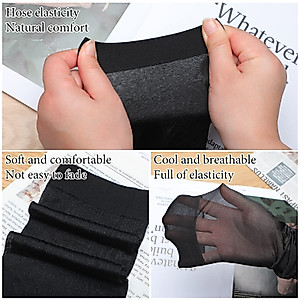 JenPen Men's 12 Pairs Extra Thin Soft Sheer Business Summer Man Breathable Dry Fit Crew Calf Socks Dress, Black, One Size