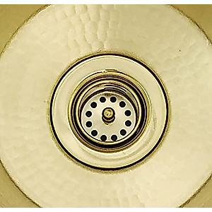 Brass Bar Sink Drain (220-BRS) 2" Bar Junior Duo Basket Strainer for Brass Bar Sinks