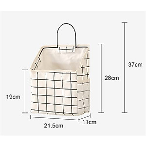 Symmak Storage Bags Hanging Storage Bag Wall Hanging Organizer Bins Pocket Wall Hanging Storage Basket Pocket Storage Bag Organizer for Door Closet Room (2 Packs)