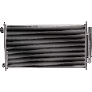 Kool Vue A/C Condenser Compatible With 2008-2012 Honda Accord, Fits 2012-2015 Crosstour, Fits 2010-2011 Accord Crosstour With Receiver Drier
