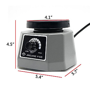 Lab Vibrator,Lab Equipment Vibrator,Round Shaker Oscillator,Plaster Vibrator, Vibrator Oscillator Shaker,Gypsum Mixing Machine,4" Vibrator Plate Dental Equipment Machine,110V 100W