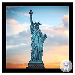 OMAIGAR 24x24 Picture Frame for 24by24 Square Poster Photo Canvas Certificate Black High Transparent Photo Frame Wall Desktop Horizontal Vertical 24 x 24
