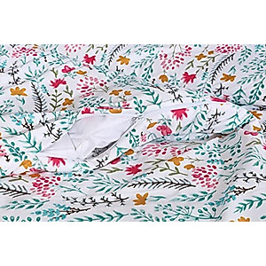 ZOYER Queen Duvet Cover Set [Daisy Day] -3 Piece Printed Comforter Cover Set with Zipper-Brushed Microfiber Soft & Comfortable Bedding Set-1 Duvet Cover with 2 Pillow Shams.