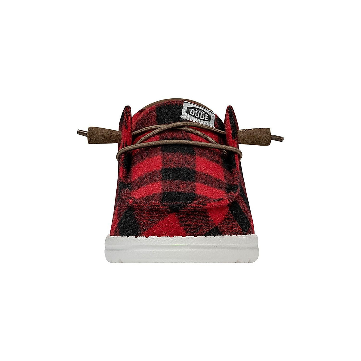 Hey Dude Wendy Buffalo Plaid Red/Black Size 5 | Women’s Shoes | Women’s Slip-on Loafers | Comfortable & Light-Weight