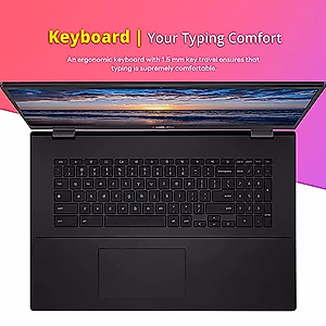 ASUS 2022 Chromebook CX1700 17.3" FHD Laptop, Intel Celeron N4500, 4GB LPDDR4X RAM, 64GB eMMC Storage, Intel UHD Graphics, 720p Webcam, Wi-Fi 6, Bluetooth, Gray, Chrome OS, 32GB USB Card (Renewed)