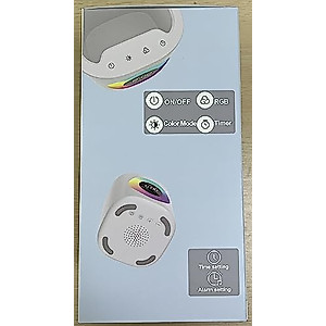 Hokone Desk Lamps for Home Office, LED Desk Lamp with Pen Holder, 10W Study Lamp with USB Adapter, Gooseneck White Desk Lamp Dimmable, RGB Touch Night Light for Kids