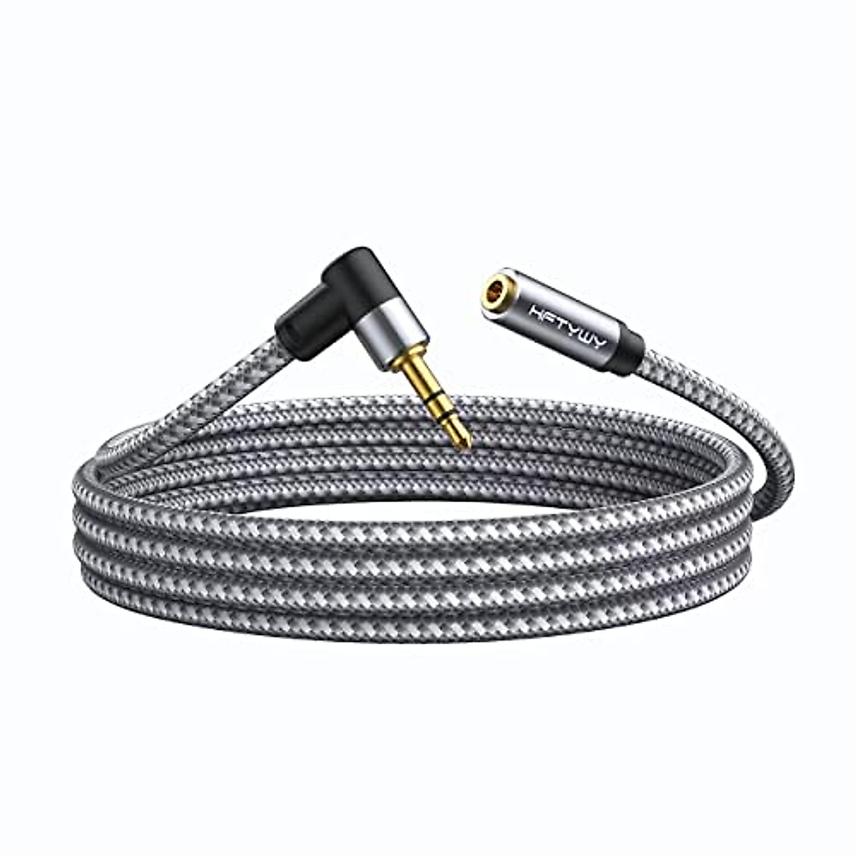 Hftywy Headphone Extension Cable 20 ft 3.5mm Extension Double Shielded Stereo Jack Male to Female Aux Extension Cable TRS Auxiliary Extender，Audio Extension Cable Braided 1/8 AUX Extension Cord
