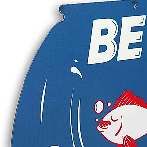 Ted Lasso Be a Goldfish Fish Bowl Metal Sign - Vintage Ted Lasso Sign for Man Cave or Office