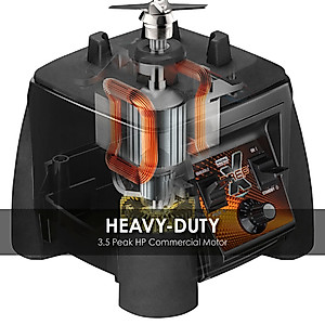 Waring Commercial MX1200XTX 3.5 HP Blender with Variable Speed Dial Controls and a 64 oz. BPA Free Copolyester Container, 120V, 5-15 Phase Plug