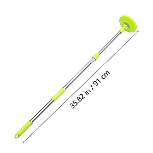Outanaya 1 Set Mop Pole Rotating Mop Accessory Rod Mopping Replacement Rotating Commercial Mop Handle Mop Rod Mop Handle Replacement Floor Cleaner Mop Rotating Mop Part Pole Green Plastic