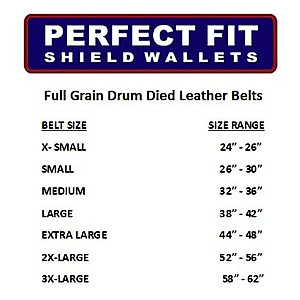 Perfect Fit Shield Wallets Mechanics Belt Buckleless No Scratch Leather Work Belt Hook Large (38-42 Inches)