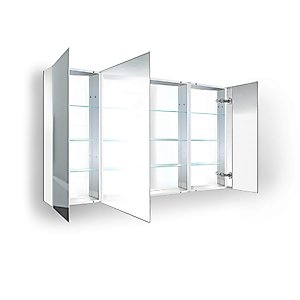 Krugg Medicine Cabinet | Recess or Surface Mount | Blum Hinge 170 Degree Soft Close | (48"x30")