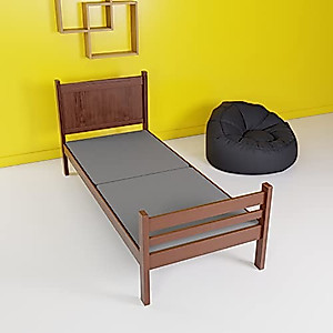 Spinal Solution Wood Split Fully Assembled Bunkie Board for Mattress/Bed Support, Twin XL Grey