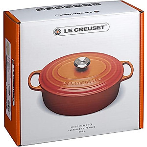 Le Creuset Enameled Cast Iron Signature Oval Dutch Oven, 5 qt. , Cerise