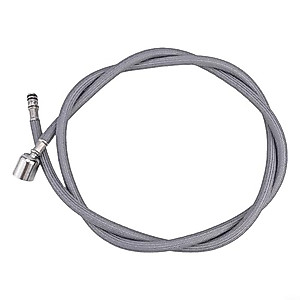 1.5m Pull Down Kitchen Faucet Hose Replacement, Flexible Pull Down Faucet Sprayer Hose Pull Out Faucet Hose Replacement With Quick Connect, 59-inch For Pluggable Nylon Hose(Snap-Gray)