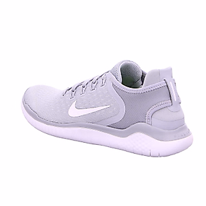 Nike Women's Free RN 2018 Running Shoe (7 M US, Wolf Grey/White/Volt)