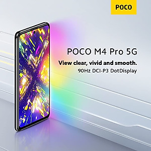 Poco M4 PRO 5G 64GB 4GB RAM Factory Unlocked (GSM Only | No CDMA - not Compatible with Verizon/Sprint) w/Fast Car Charger Bundle - Yellow