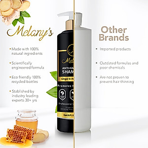 Melany's Natural Herb Ginger Honey Shampoo 16 OZ