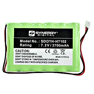 Synergy Digital Alarm System Battery, Compatible with Honeywell 300-03866 Alarm System, (Ni-MH, 7.2V, 3700mAh) Ultra High Capacity, Replacement for Honeywell 300-03866 Battery