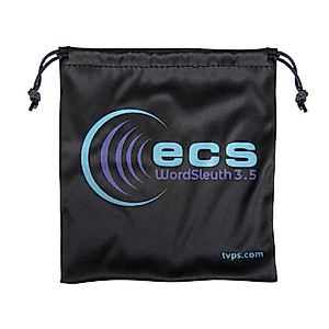 ECS Wordsleuth Under Chin in-Ear Audio Transcription Headphones, 10 Foot 3.5mm Jack, Noise Cancelling, Silicone Ear Phones with in-line Volume Control