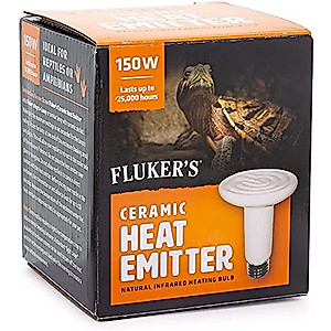 Fluker's Ceramic Heat Emitter for Reptiles 150W - Includes Attached DBDPet Pro-Tip Guide