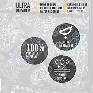 LUCAS Designer Luggage Collection - Expandable 24 Inch Softside Bag - Durable Mid-sized Ultra Lightweight Checked Suitcase with 4-Rolling Spinner Wheels (Diva)