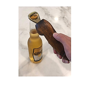 Fun Product's Hand-Carved Wooden Penis Bottle Opener (Pink Brown) - Perfect Novelty Gift for Parties and Birthdays