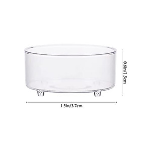 Reptile Food Bowls 30Pcs Reptile Water Bowls Reptile Feeder Food Dish Transparent Food Bowl Terrarium Bowls Worm Dish for Tortoise Lizard Bearded Dragon Frog Leopard Gecko Snake